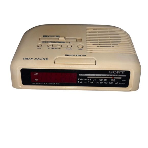 Sony | Other | Vintage Dream Machine Dual Digital Alarm Clock Amfm ...